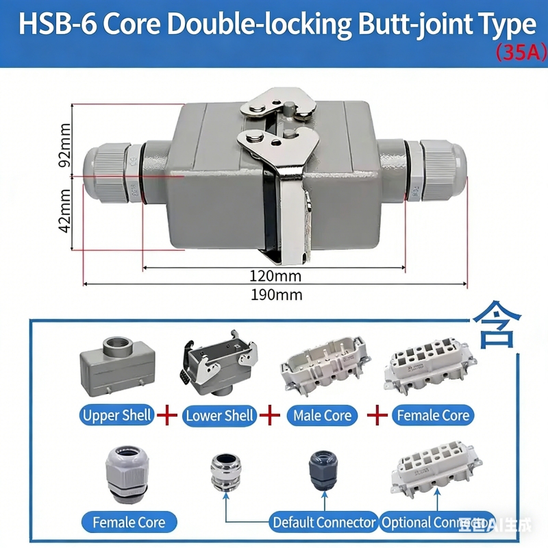 electrical center b2c | Heavy Duty Connectors HDC-HSB-006-1/2/3/4 F/M ...