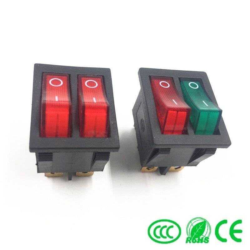 electrical center b2c | 1pc DIY Model KCD3 Double Boat Rocker Switch ...