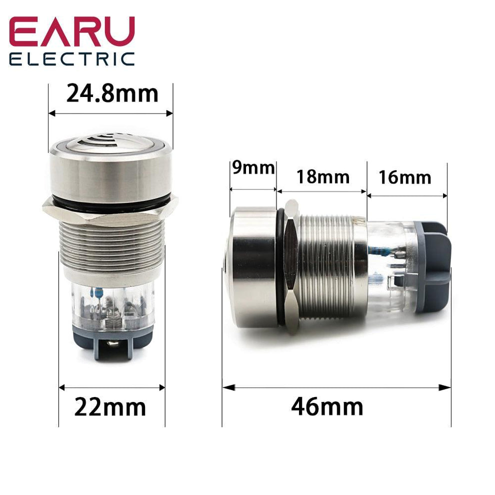 electrical center b2c | 22mm IP67 Alarm Indicator: Waterproof LED Alarm ...