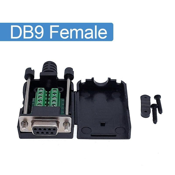 electrical center b2c | DB9 serial COM RS232 transfer-free Male Female Signals terminals