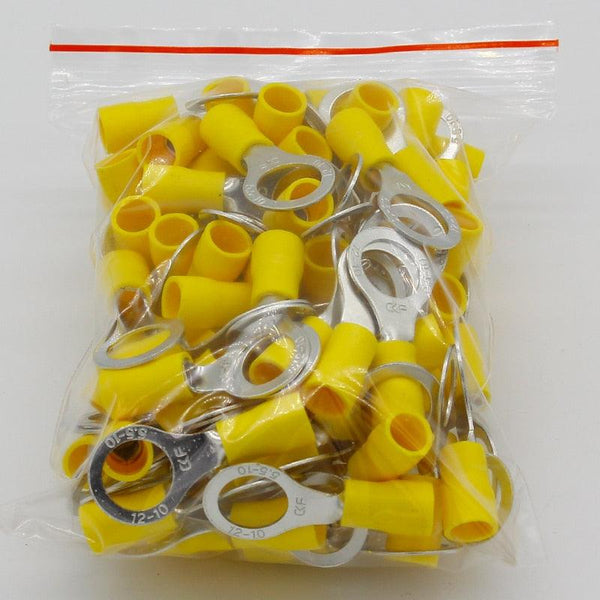 RV5.5-10 Yellow Ring insulated terminal suit 4-6mm2 Cable Wire ...